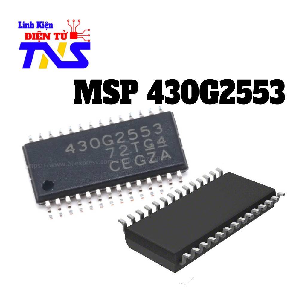 1 Chip MSP430G2553 sử dụng cho các ứng dụng đòi hỏi điện năng tiêu thụ thấp - Linh kiện điện tử ...