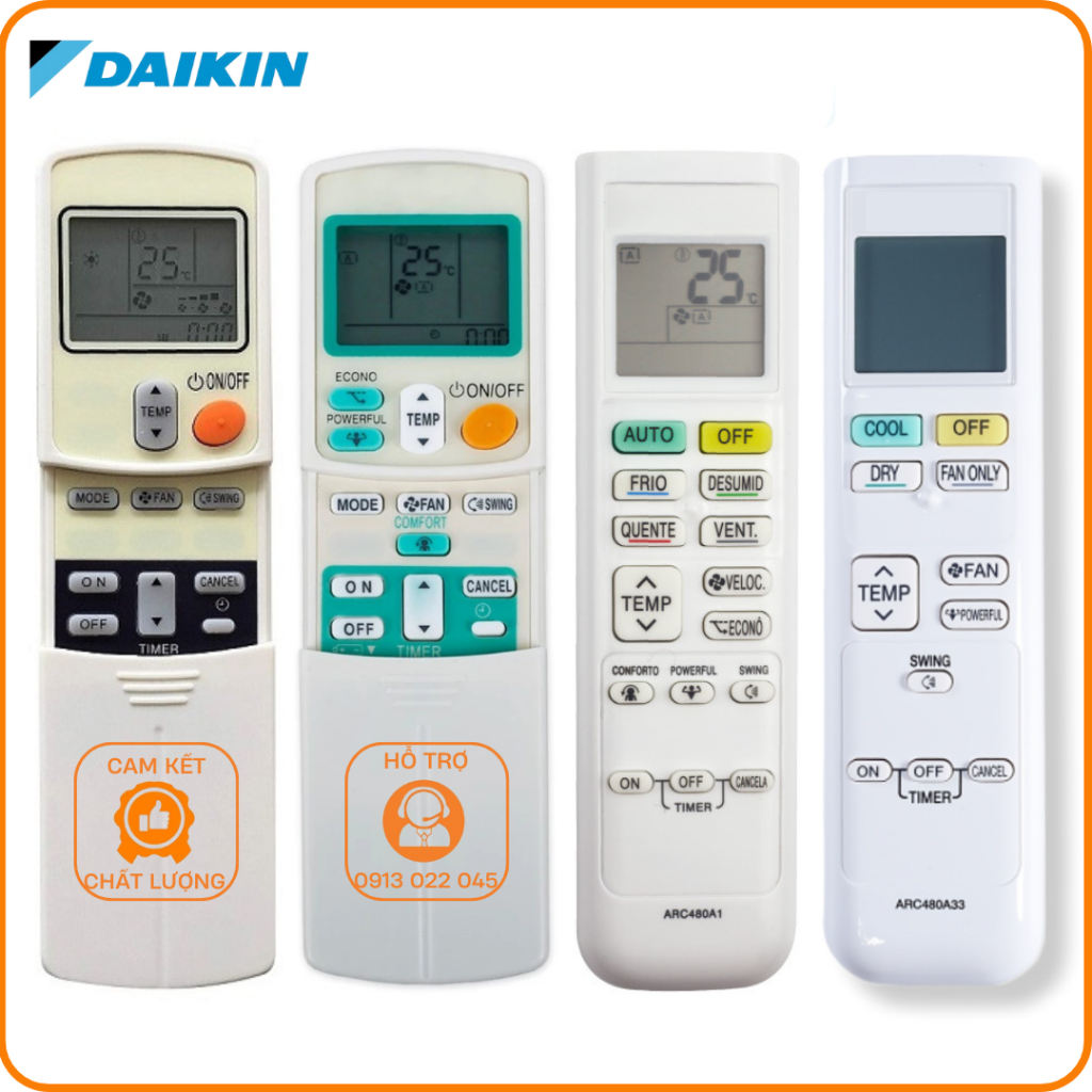 Điều khiển điều hòa DAIKIN - Remote máy lạnh DAIKIN | Shopee Việt Nam