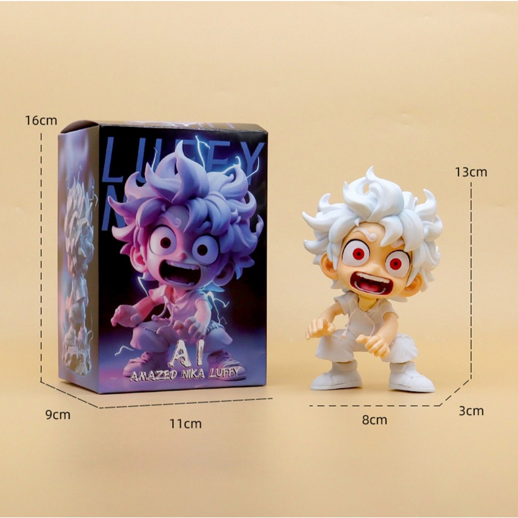 [ẢNH TỰ CHỤP] 14cm Mô hình nhân vật figure Luffy Nika Amazed AI luffy ...