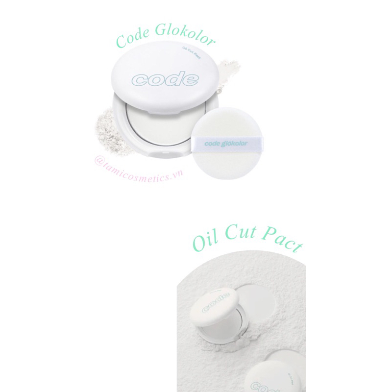 Phấn Phủ Nén Code Glokolor Oil Cut Pact 8g | Shopee Việt Nam