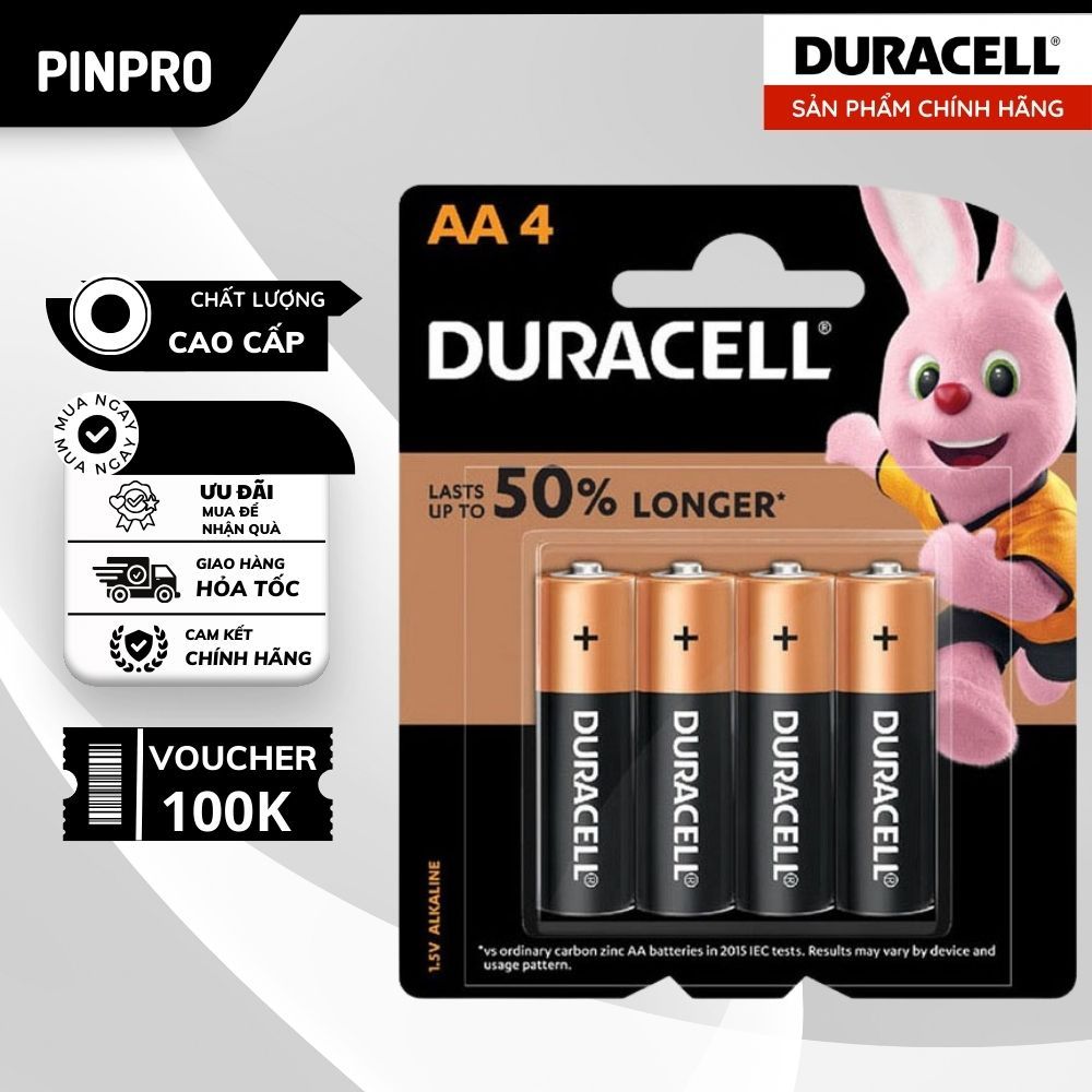 Pin AA , Pin AAA 1,5V DURACELL Coppertop Siêu Bền Bỉ - Hàng chính Hãng ...