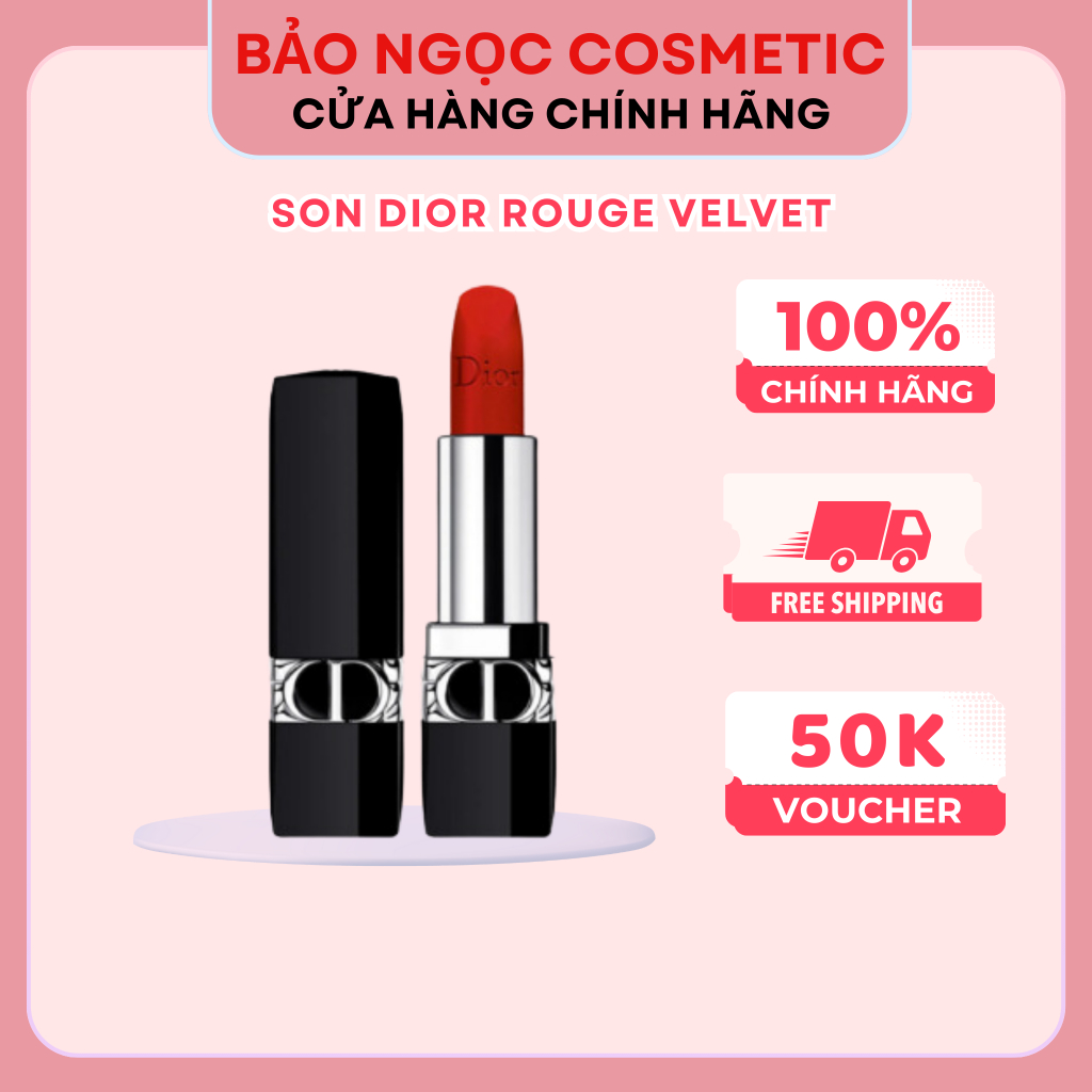 Son Dior Rouge Velvet fullbox chính hãng son lì lâu trôi mềm mịn mướt ...