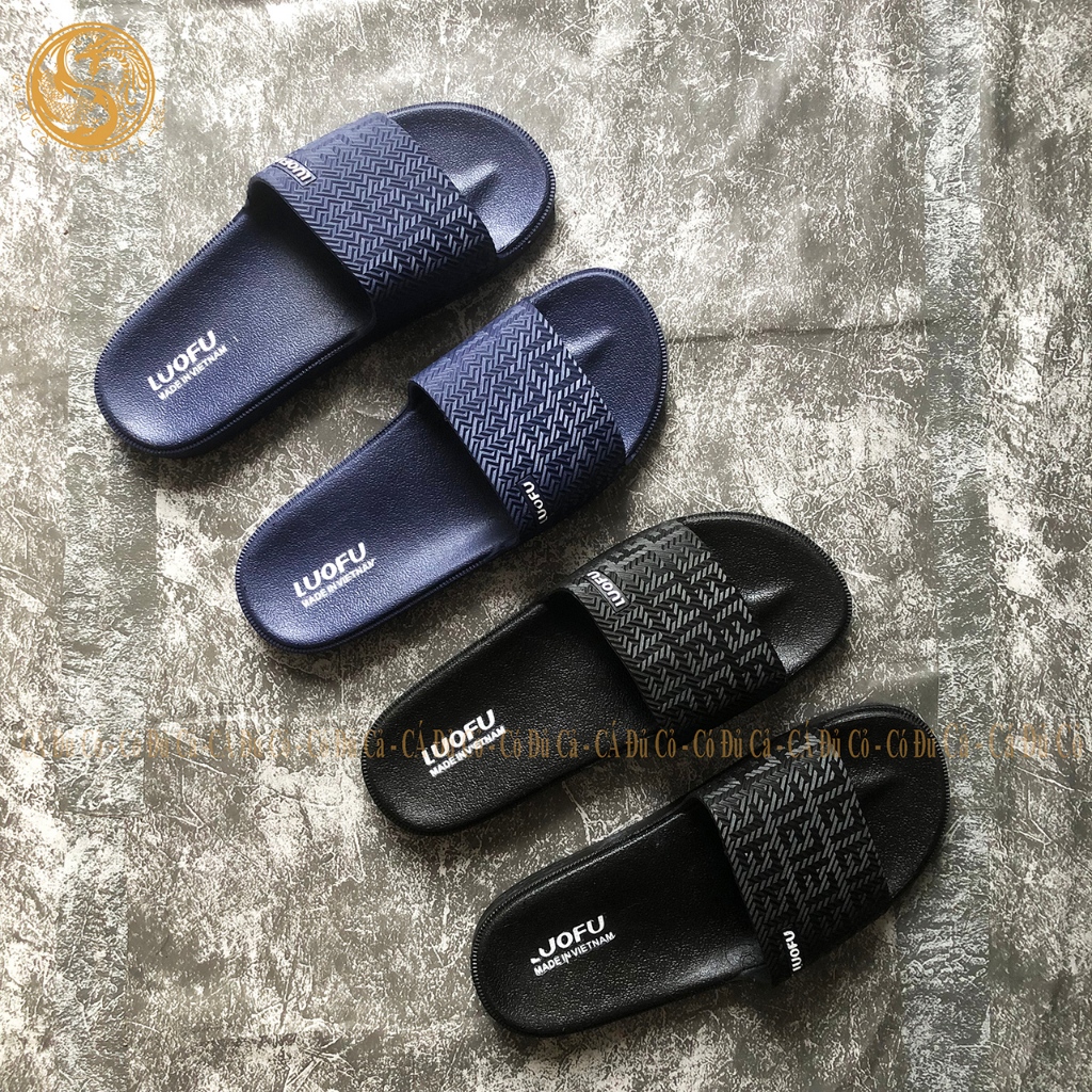 Dép đúc nam Luofu dép quai ngang unisex siêu mềm dẻo bền đẹp | Shopee Việt Nam