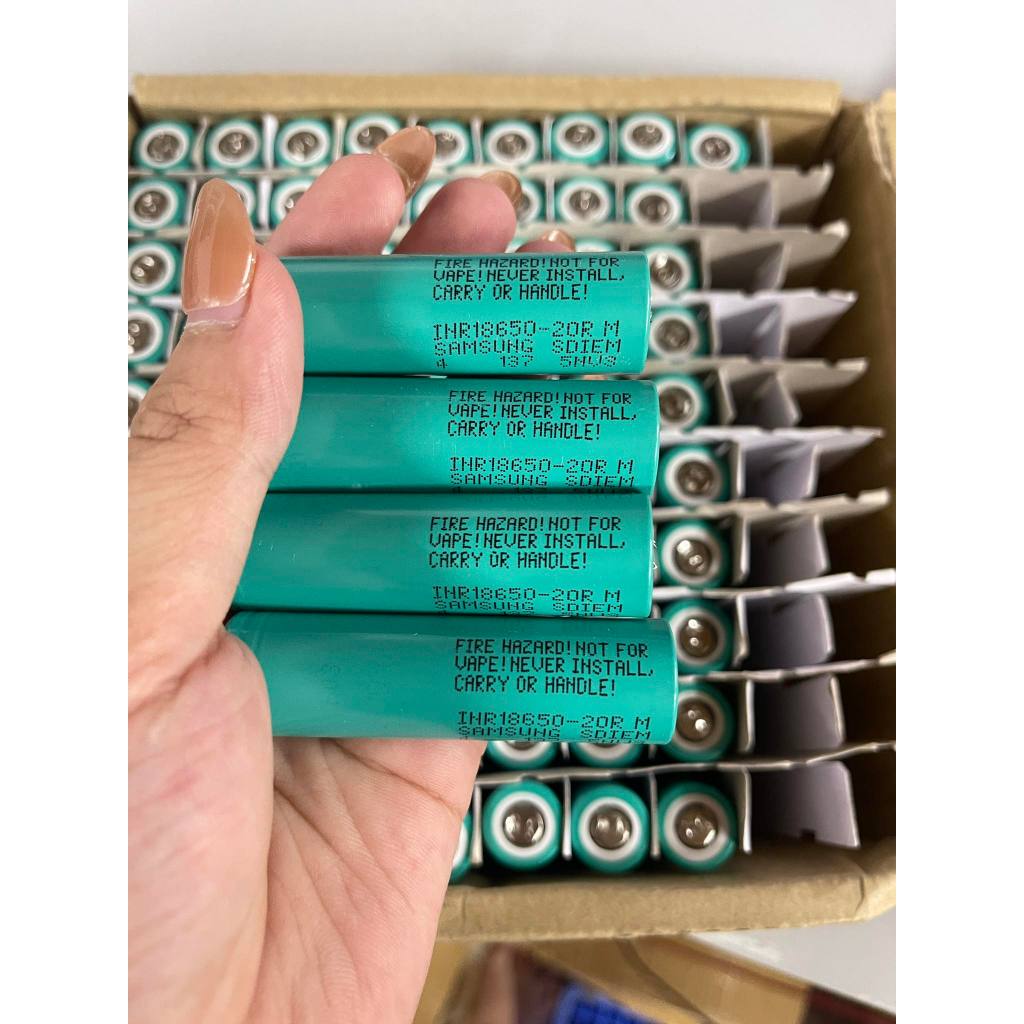 Cell pin 18650 Samsung 20R bóc khối - Dung lượng 2000mah xả Cao 10C ...