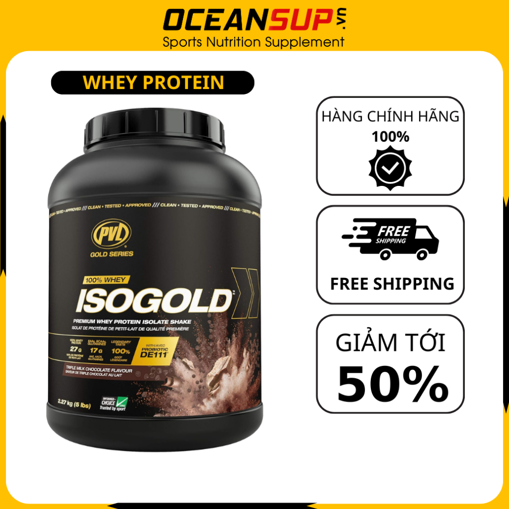 Whey Protein PVL ISO GOLD 5LBS Whey Protein chất lượng cao (2,3kg ...