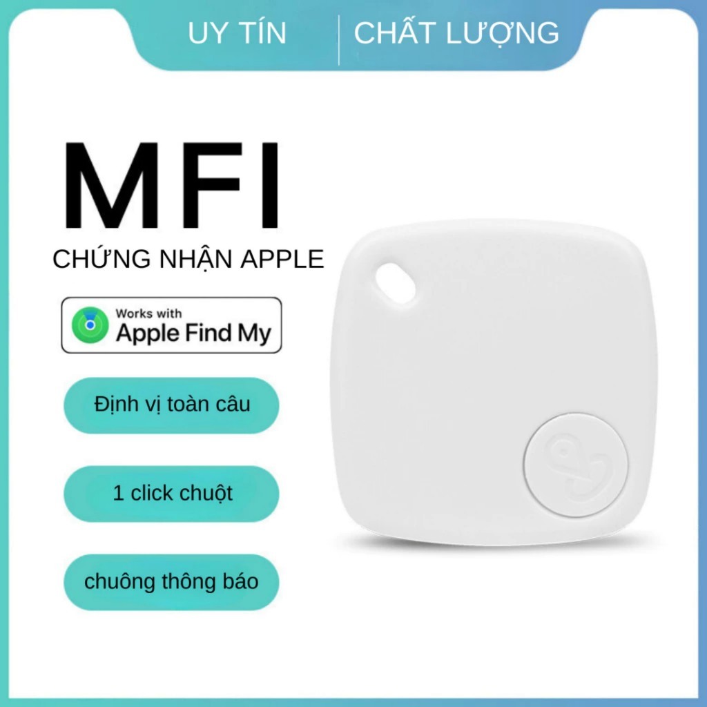 Thiết bị định vị toàn cầu GPS Sualio Tag cho Táo Find My tìm đồ vật ...