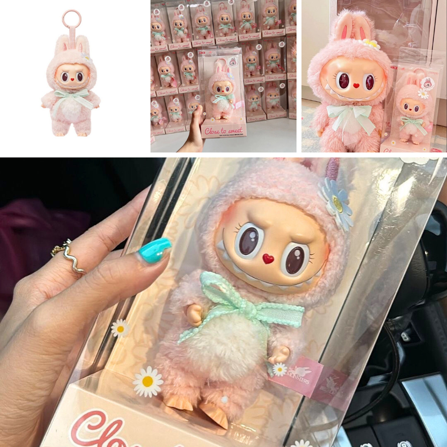 Mô hình Labubu Mokoko Close to sweet - Labubu hồng ngọt ngào - Decor ...