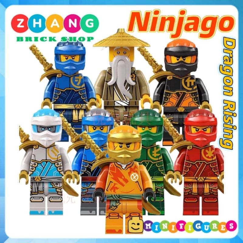 Đồ chơi xếp hình Ninjago season 17 Dragons Rising Kai Cole Zane Jay Nya ...