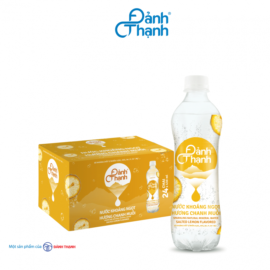 [CHÍNH HÃNG] Nước Khoáng Đảnh Thạnh Có Ga Hương Chanh Muối Thùng 24 chai 430ml | Shopee Việt Nam