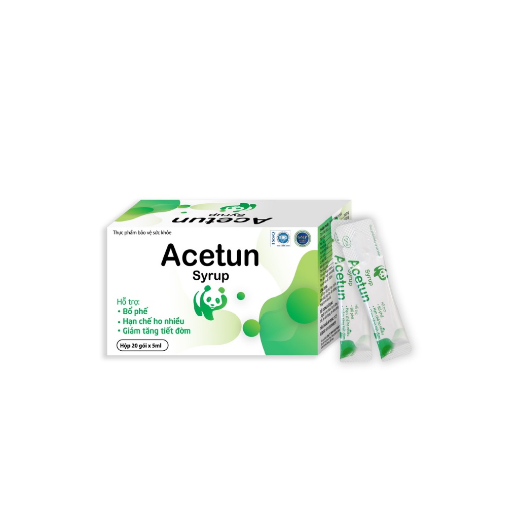 Siro ho bổ phế Acetun ( trẻ từ 6 tháng & người lớn )- Hộp 20 gói ...