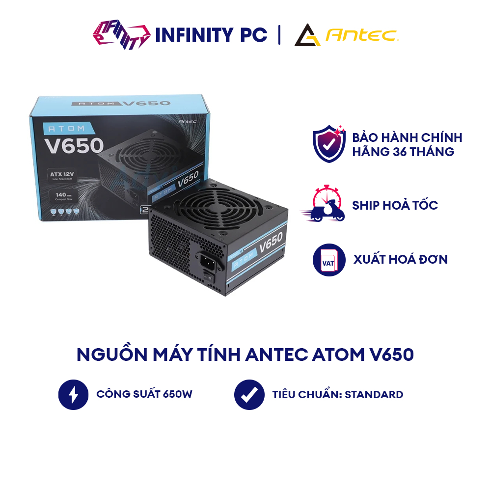 Nguồn máy tính Antec Meta V450 - 450W, V550 - 550W | Atom V650 - 650W ...