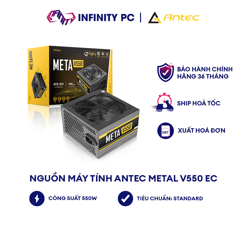 Nguồn máy tính Antec Meta V450 - 450W, V550 - 550W | Atom V650 - 650W ...