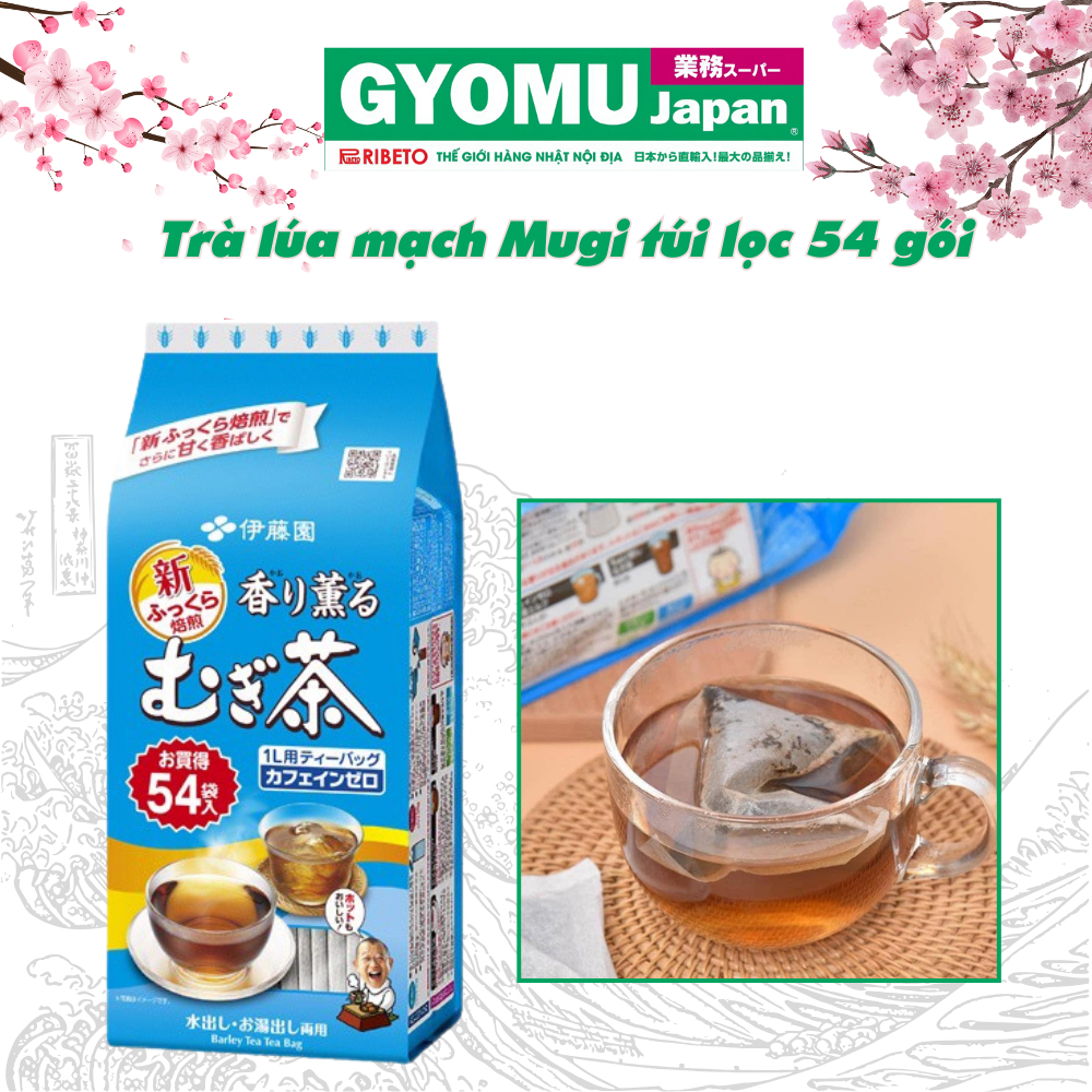 Trà lúa mạch Mugi túi lọc 54 gói - Nhật Bản - Gyomu Japan | Shopee Việt Nam