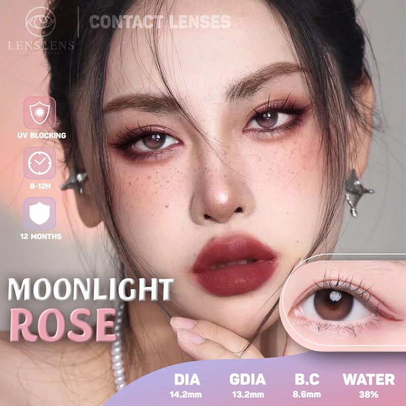 Lens Mắt Kính Áp Tròng Hiệu Ứng Filter Moonlight Rosé | Shopee Việt Nam