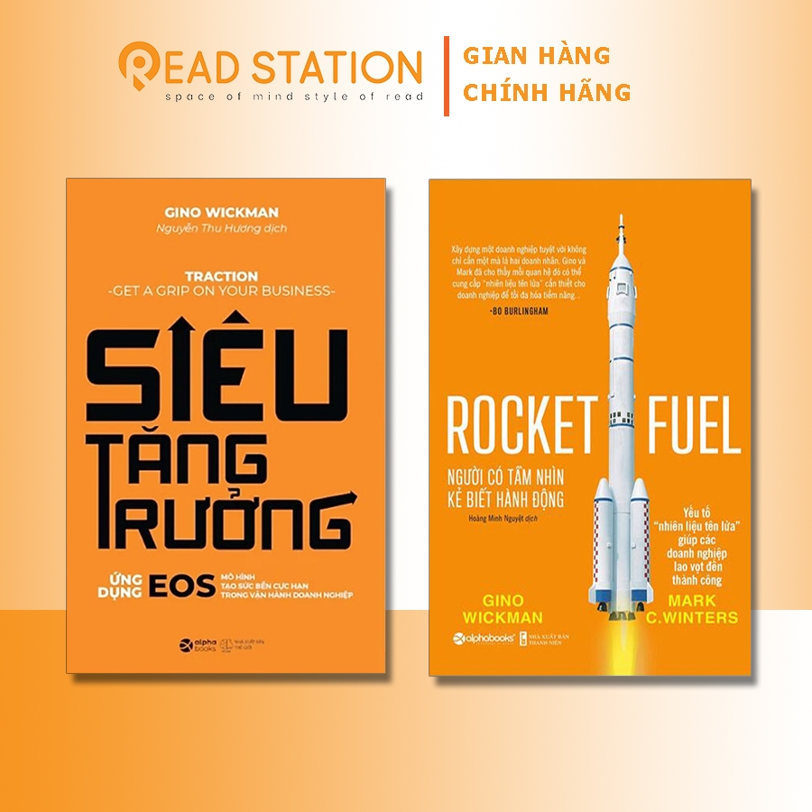 Sách Combo: TRACTION - SIÊU TĂNG TRƯỞNG (Ứng dụng EOS) + ROCKET FUEL ...