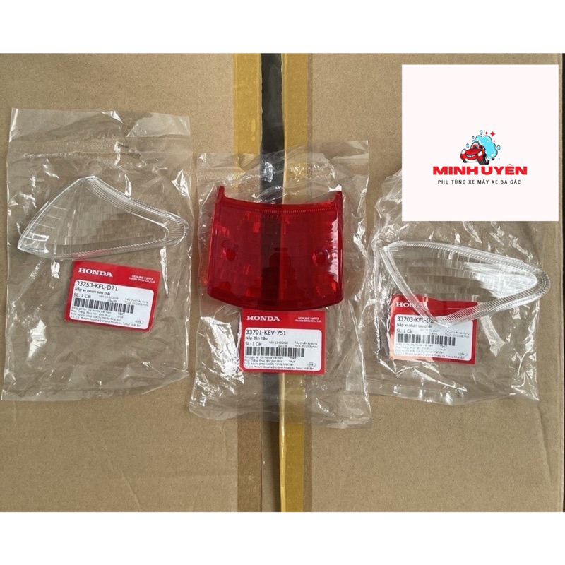 Nắp chụp đèn hậu, Xi nhan sau xe Wave nhỏ, ZX Chính Hãng 33753-KFL-D21 33701-KEV-751 33703-KFL ...