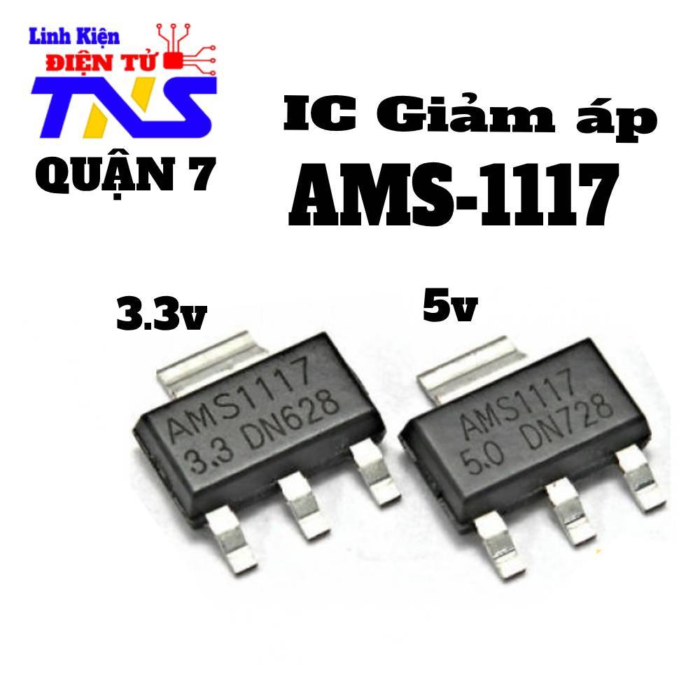 IC Ams1117 - 3.3v và 5.0V dùng trong mạch giảm áp - Linh kiện điện tử ...
