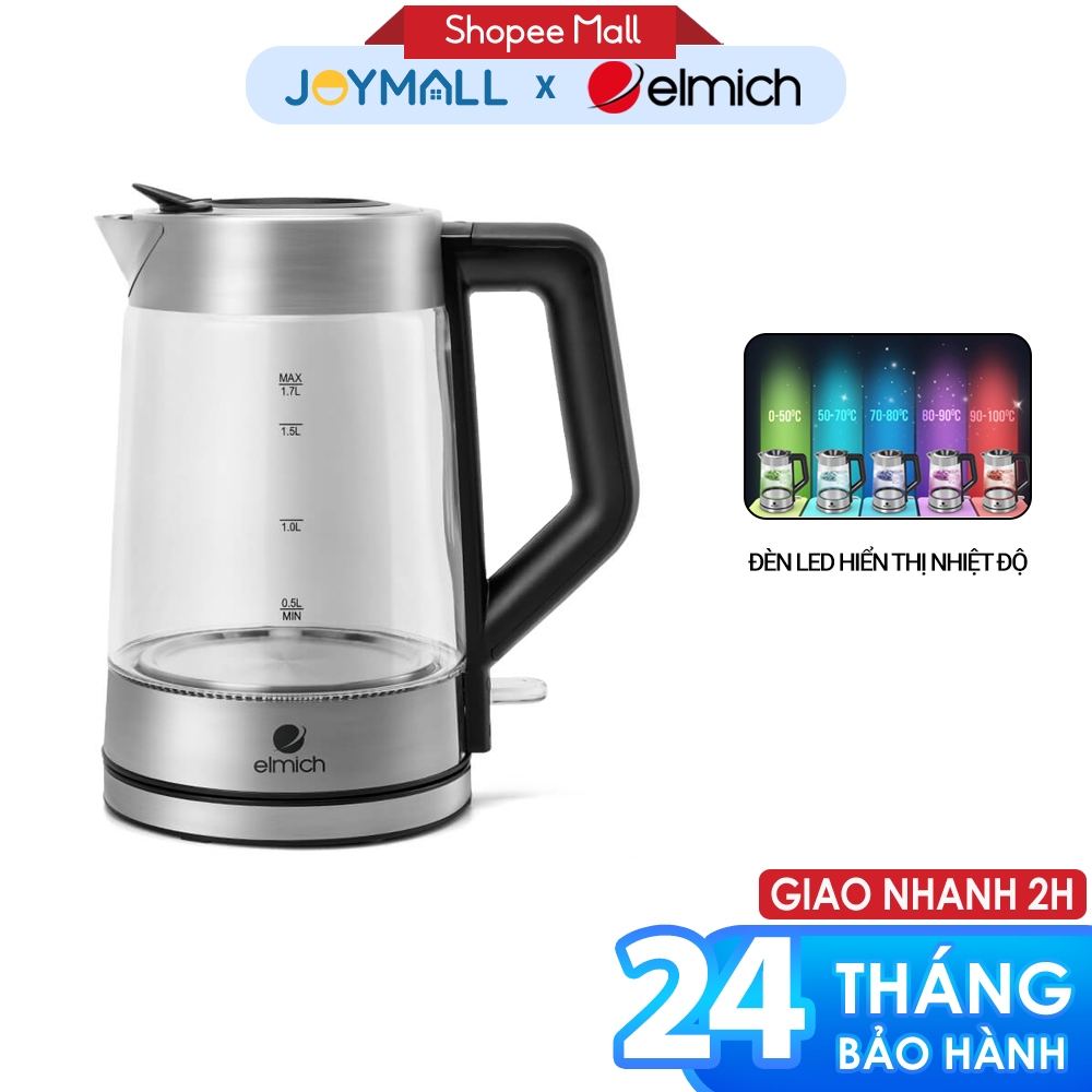 Ấm Đun Nước Siêu Tốc Elmich 1.7L KEE-8458, Hàng Chính Hãng, Có Vạch ...