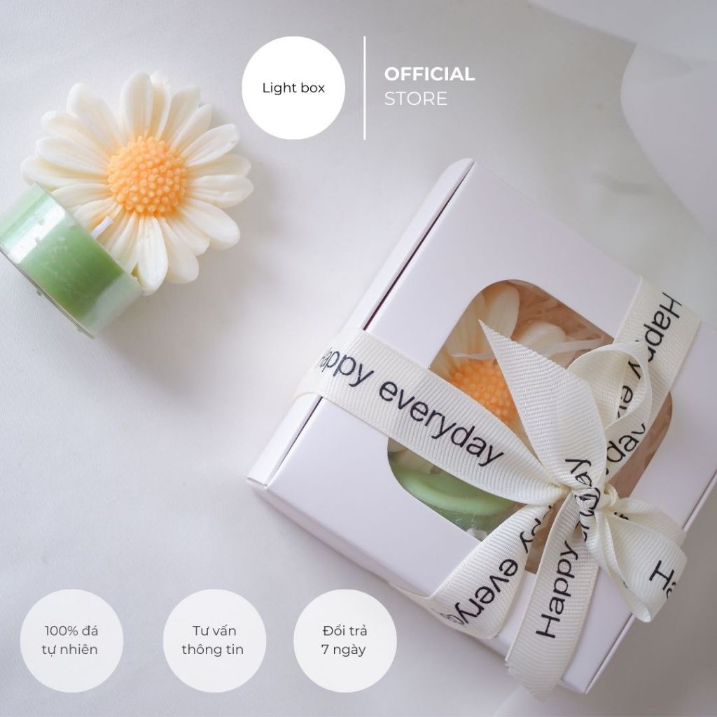 [Light box] Nến thơm handmade - DAISY, trang trí, quà tặng, handmade ...
