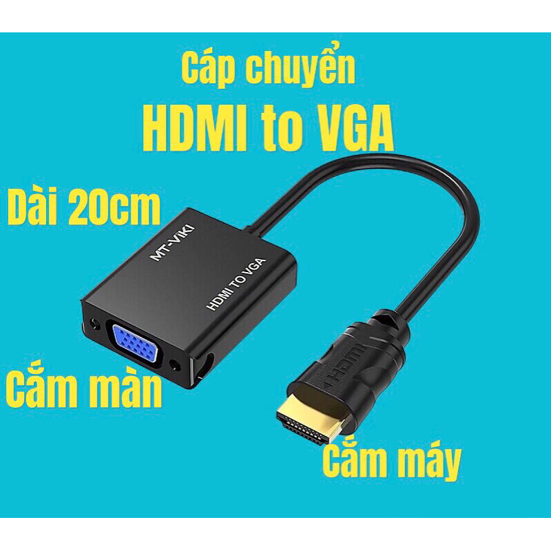 (Hàng Hãng) Cáp HDMI to VGA VIKI LINK , dây chuyển đổi từ HDMI sang VGA ...