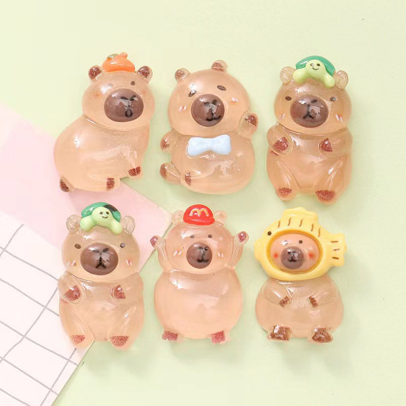 Charm Jibbitz, Sticker Gắn Dép Chuột Capybara Nhiều Mẫu Trang Trí DIY ...