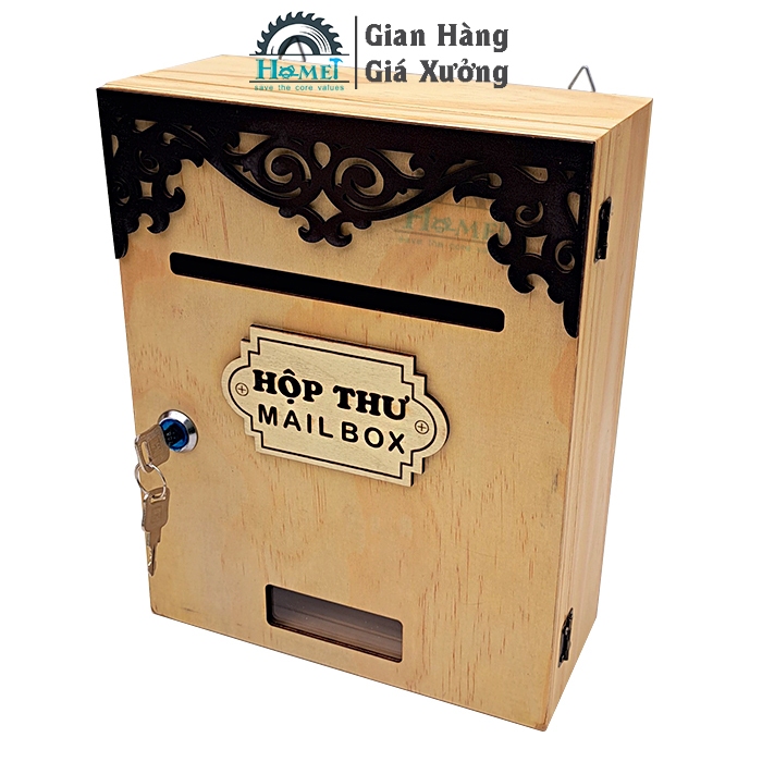 Hòm Thư Góp Ý - Hộp Thư Góp Ý Bằng Gỗ Trang Trí Nhà Cửa ( HAMET_HTGY ...