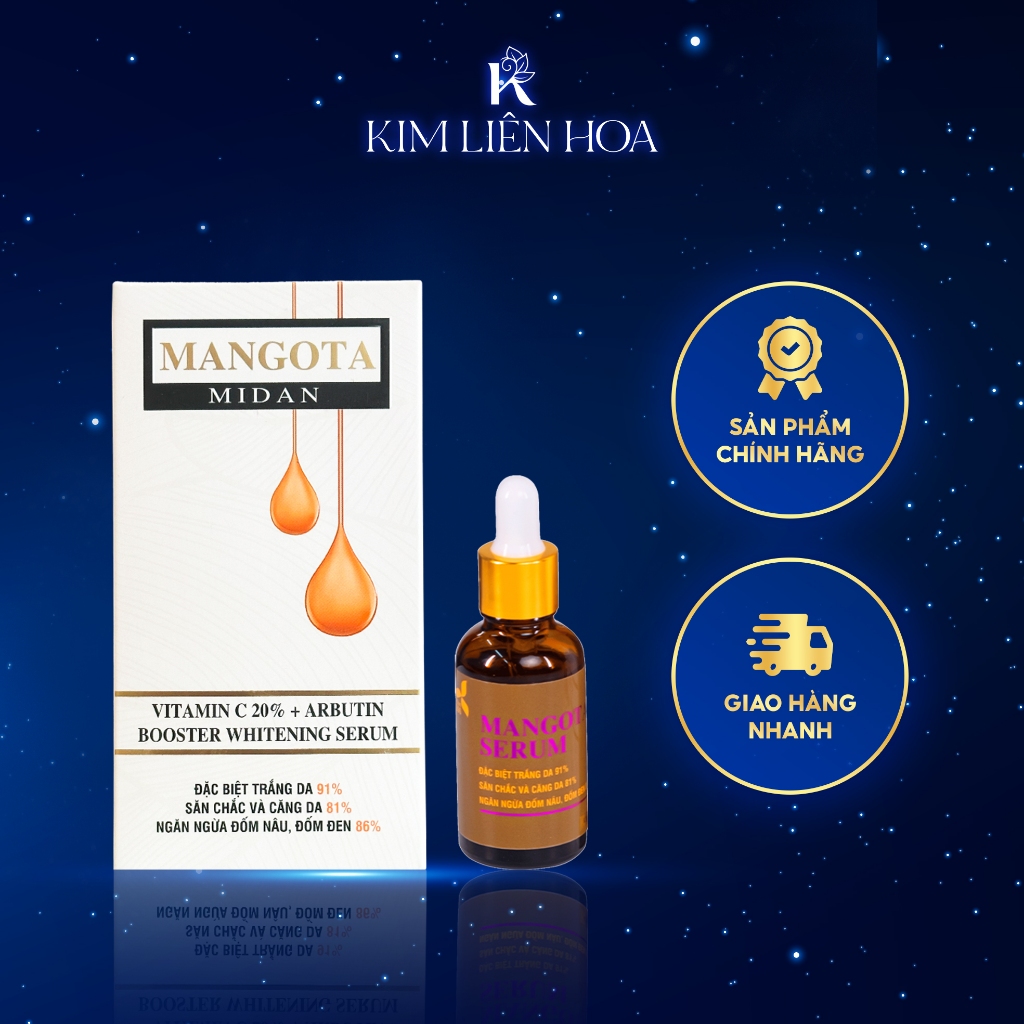 Tinh chất serum dưỡng da Serum Mangota Vitamin C 20% + Arbutin Booster ...