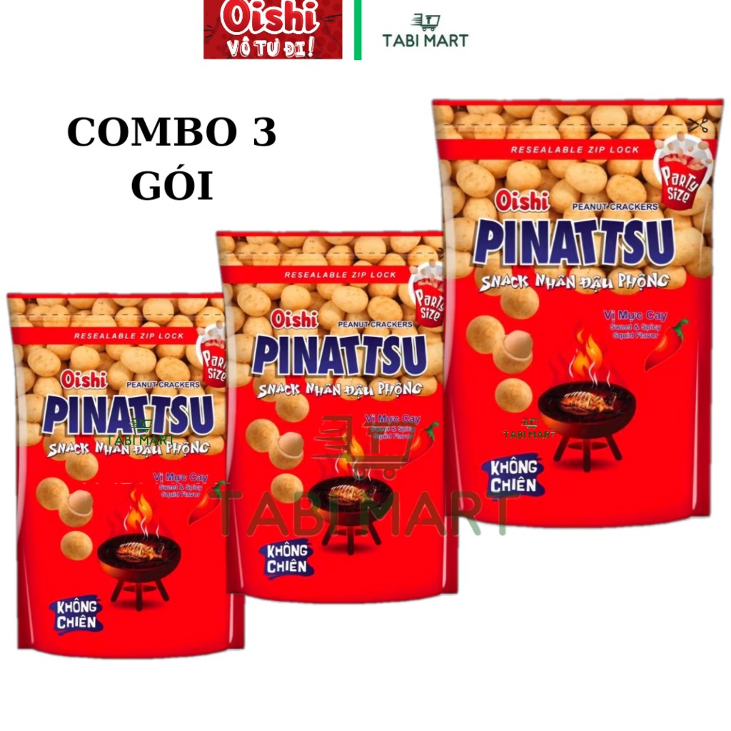 Đậu Phộng Oishi Pinattsu gói 85g khóa Zip Nuts Ăn Vặt Snack - Date mới ...