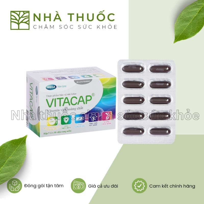 Viên uống bổ sung Vitamin và Khoáng Chất VITACAP MEGA We care (Hộp 50 ...