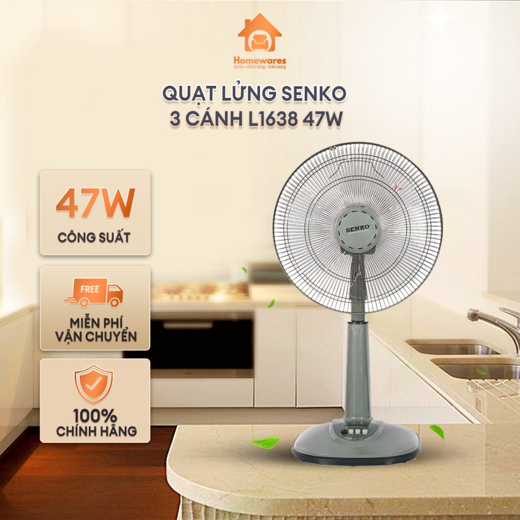 Quạt lửng Senko 3 cánh L1638 47W | Shopee Việt Nam