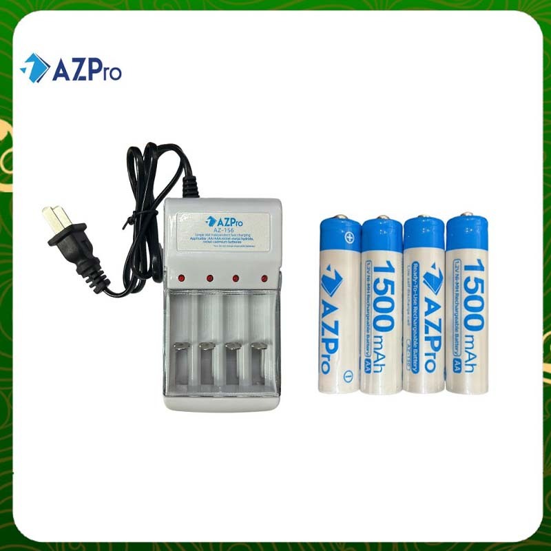 Pin tiểu sạc Azpro 1500mAh pin đũa sạc | Shopee Việt Nam