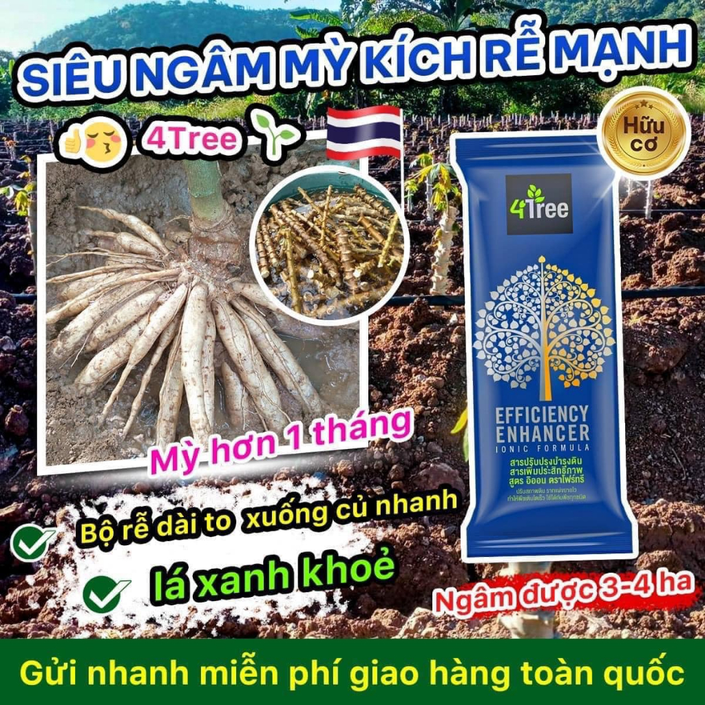 4tree phân bón hữu cơ thái lan 4 tree | Shopee Việt Nam