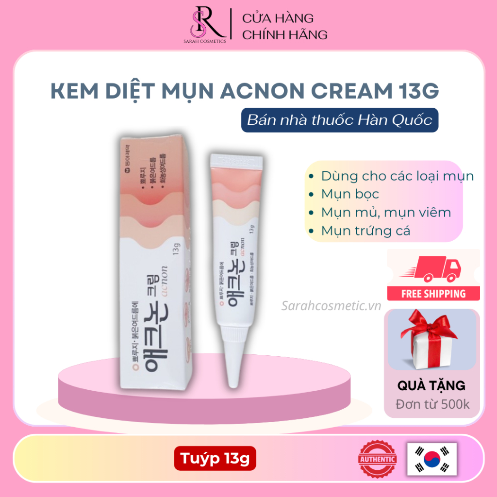 (DEAL SỐC 9.9)[Đủ bill] Kem Diệt Mụn ACNON CREAM KOREA - Diệt Mụn Trứng ...