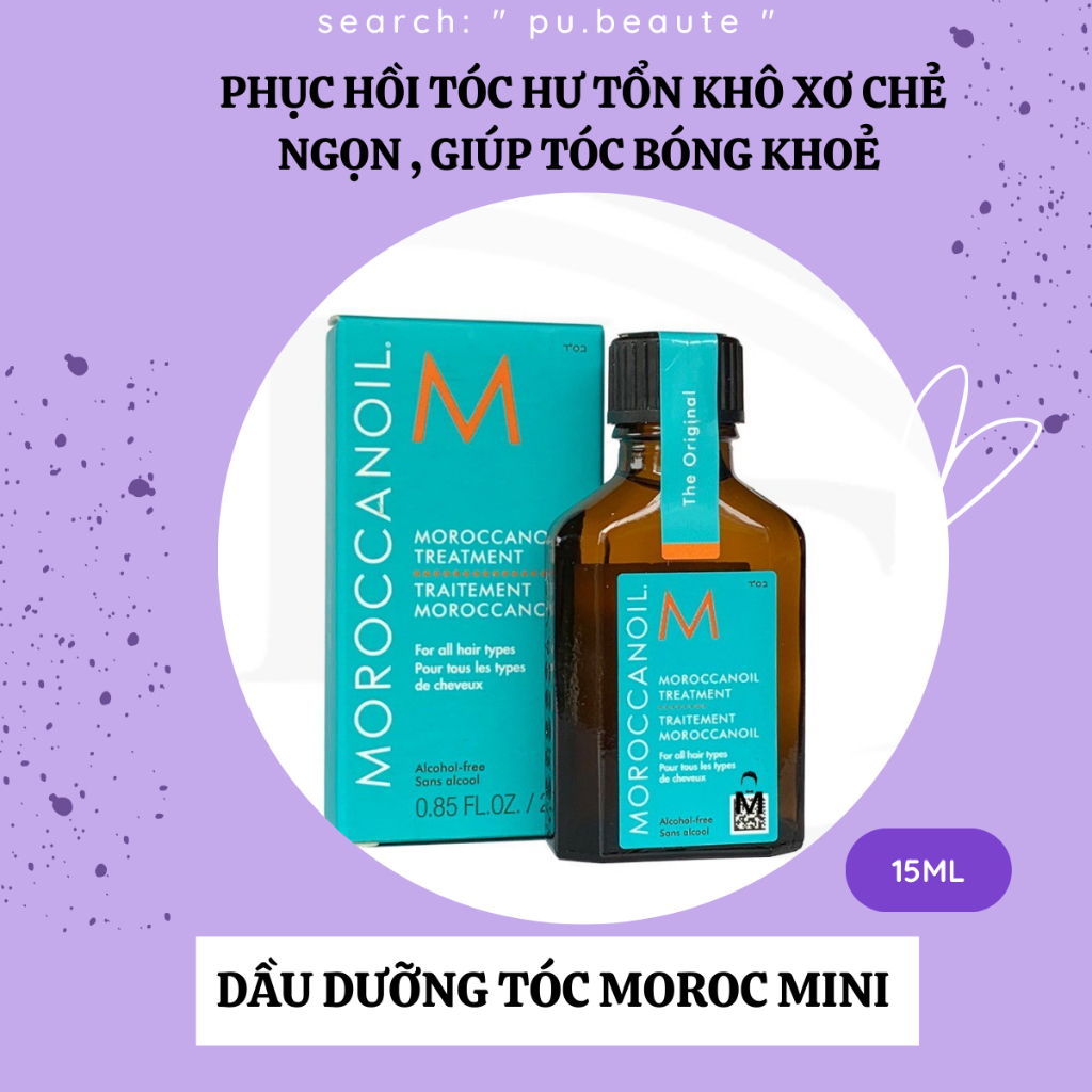DẦU DƯỠNG TÓC MOROC MINI 15ML | Shopee Việt Nam