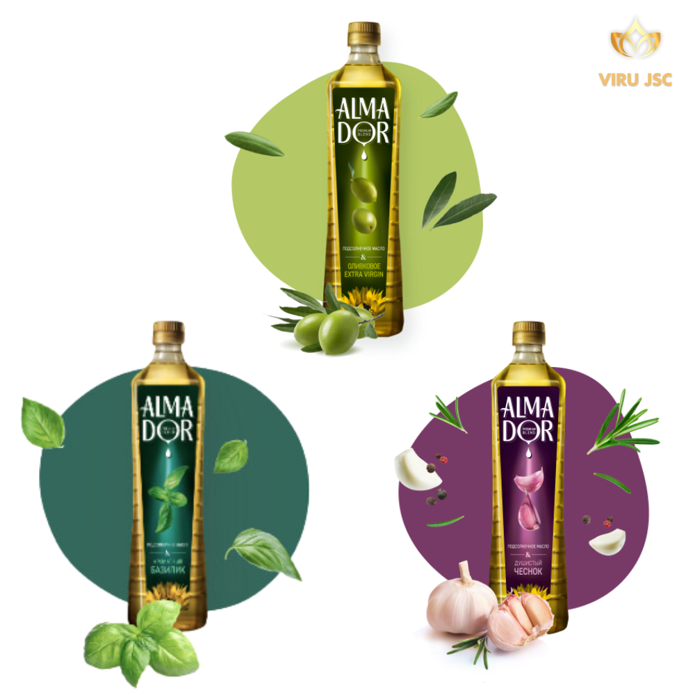 [Combo 2 chai] - Dầu ăn Hướng dương cao cấp ALMADOR 750ml - Tinh chất ...