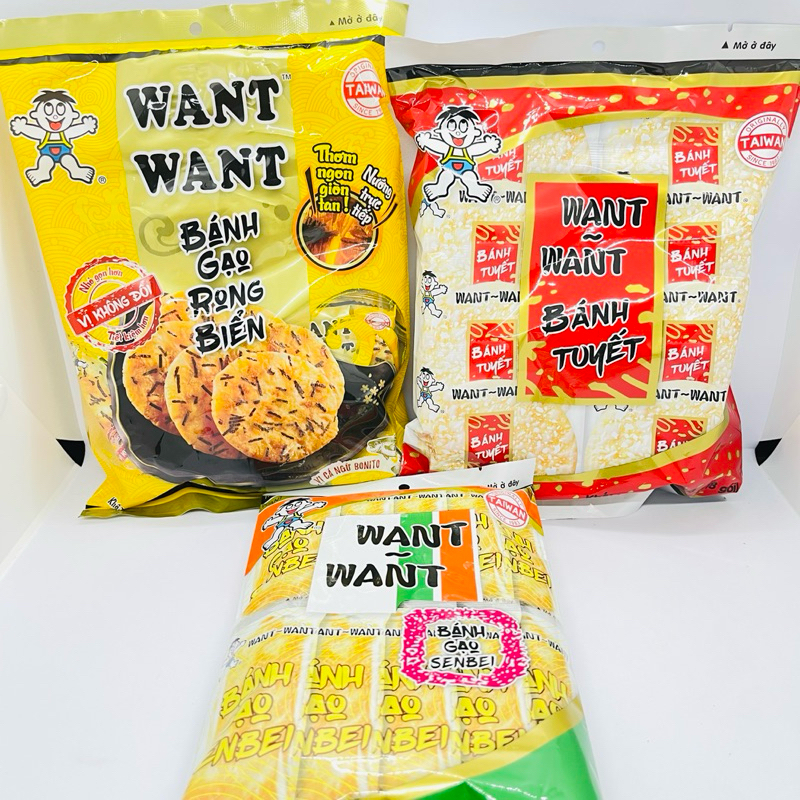 [GÓI 88G] Bánh gạo Rong Biển Want Want vị cá ngừ Bonito 88g (8 gói) | Shopee Việt Nam