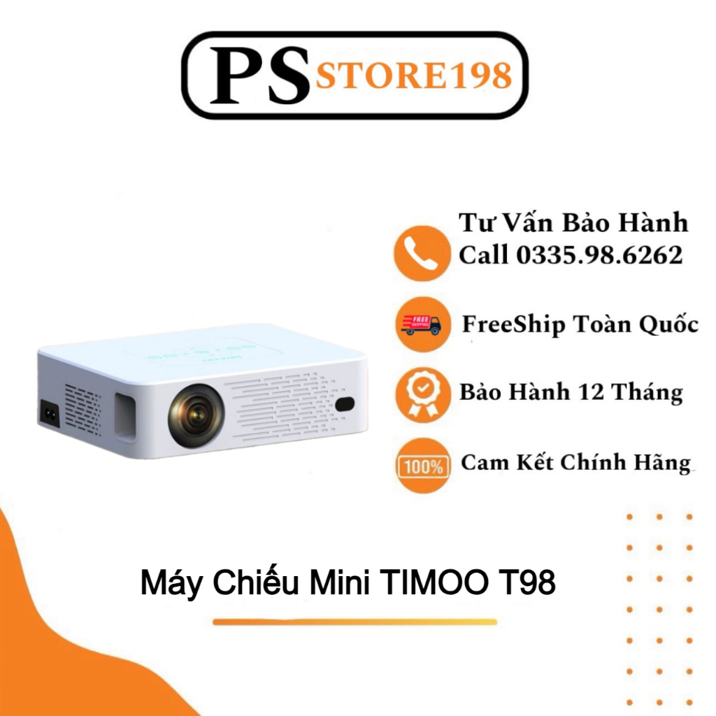 Máy Chiếu Phim TIMOO-T98 Full HD Android 9.0 Độ Sáng Lên Tới 6000Lumens ...