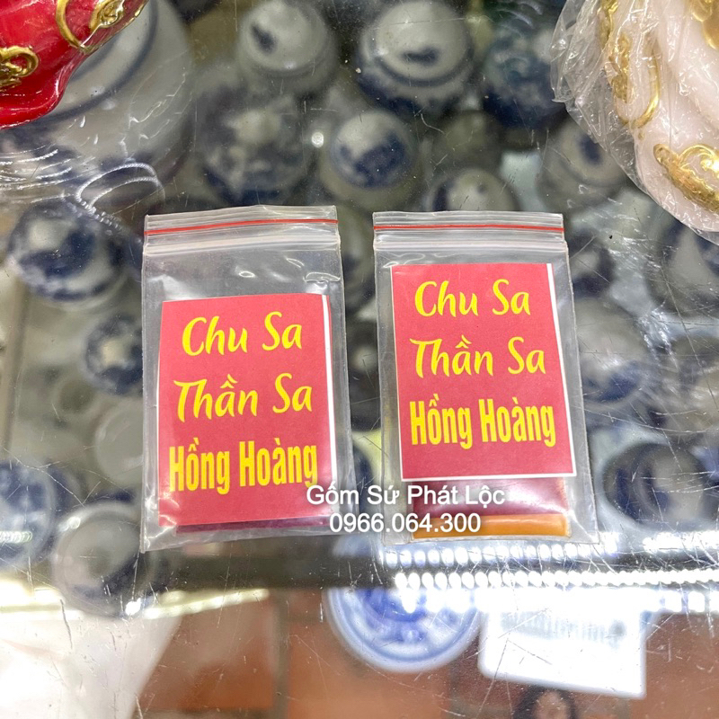 Bột trừ tà trấn trạch chu sa thần sa hồng hoàng | Shopee Việt Nam