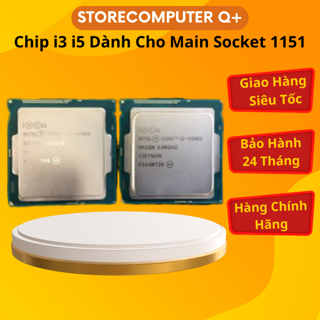 Bộ Xử Lý CPU Intel Core i3 4160, i5 4570 danh cho main socket 1151, h81 ...