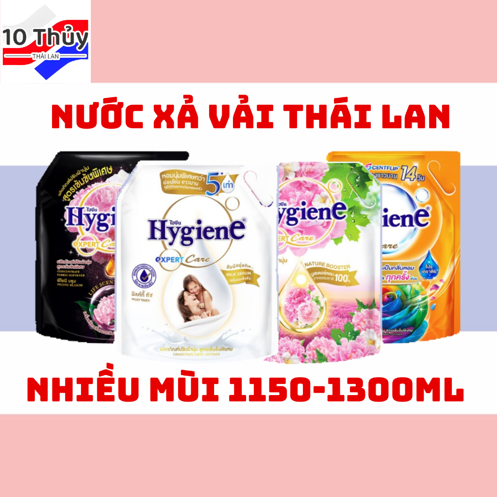 [NKVN] Nước xả vải đậm đặc Hygiene Thái Lan túi 1150ml/1300ml làm mềm ...