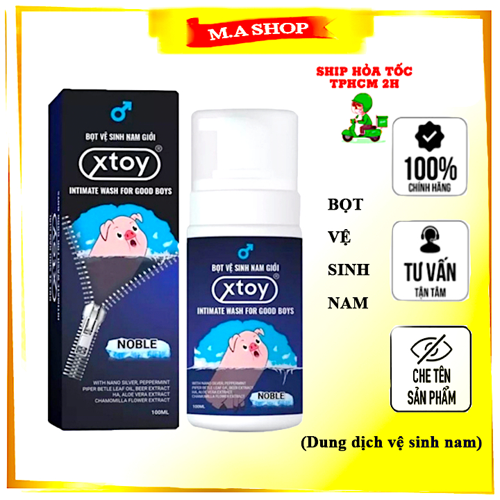 Bọt vệ sinh nam giới Xtoy, dung dịch vệ sinh nam Xtoy tạo bọt hương ...