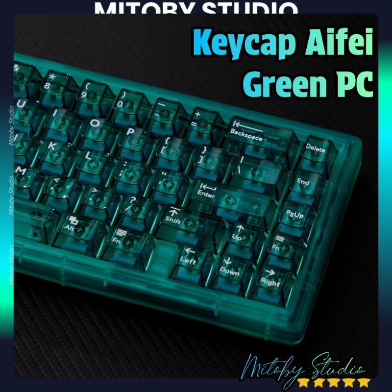 Keycap Aifei Green PC bàn phím cơ Mitoby Studio Keycap profile Cherry ...