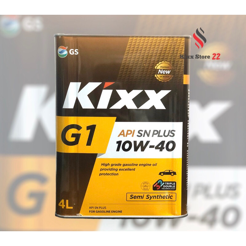 Kixx G1 SN PLUS 10W40 (Can thiếc 4L) Semi Synthetic - Dầu Động Cơ Xăng Chất Lượng Cao | Shopee ...