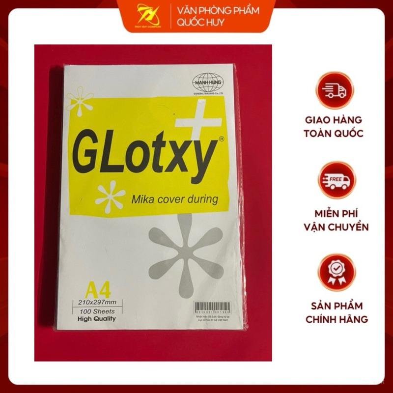 BÌA A4 BÓNG KÍNH, BÌA A4 MEKA,TRUNG, 1 TẬP 100 TỜ - VPP QUỐC HUY ...
