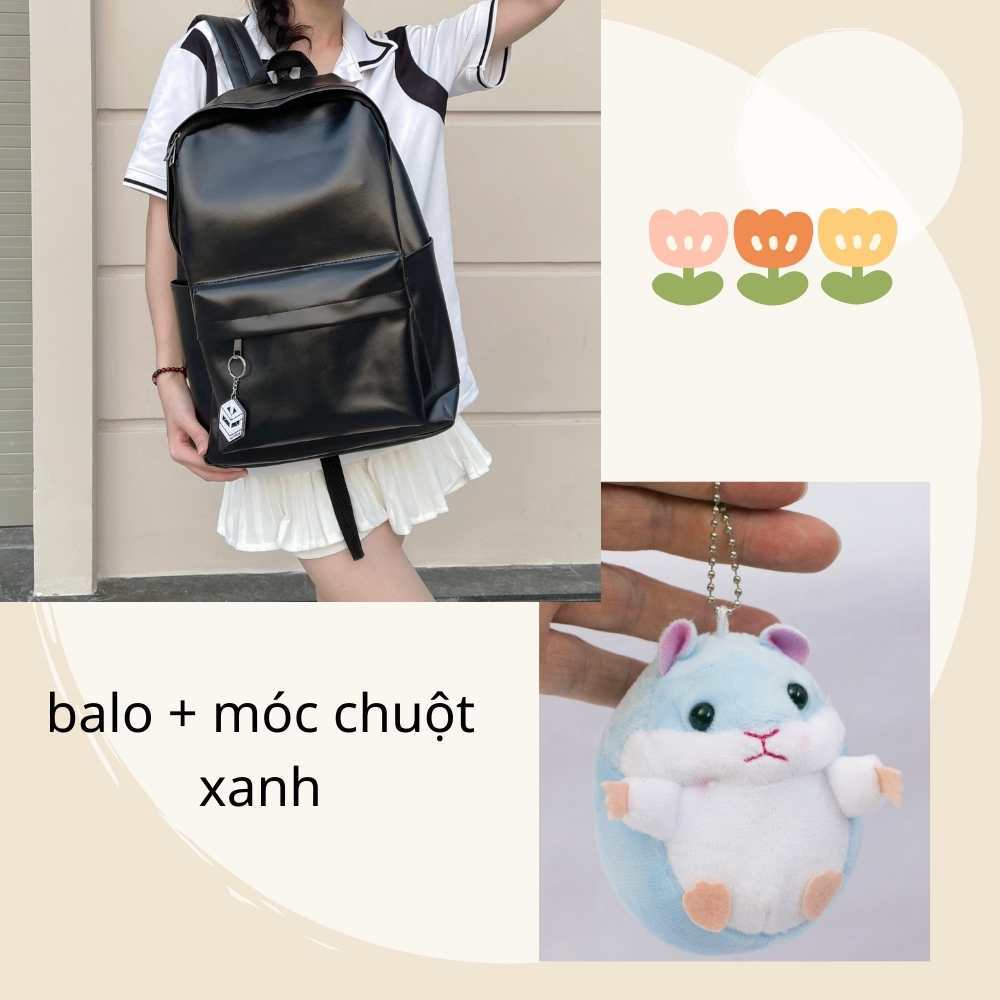 Balo da PUTrơn Chống Nước Thời Trang Cao Cấp_BL66 | Shopee Việt Nam