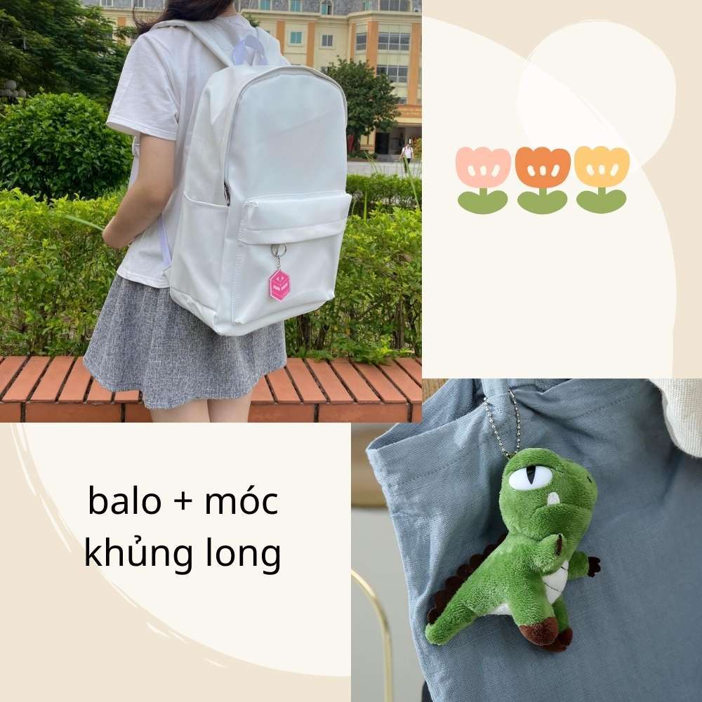 Balo da PUTrơn Chống Nước Thời Trang Cao Cấp_BL66 | Shopee Việt Nam