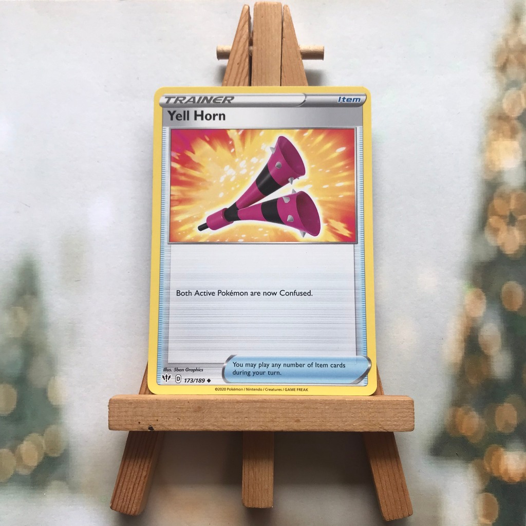 Thẻ hình Pokemon Yell Horn 173/189 - Lá bài lẻ Uncommon tiếng Anh chính ...