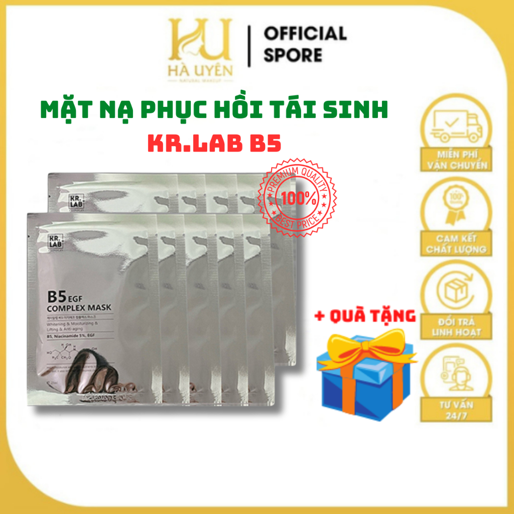 Mặt Nạ Phục Hồi Tái Sinh KR.LAB B5 Niacinamide EGF Complex Mask - 01 ...