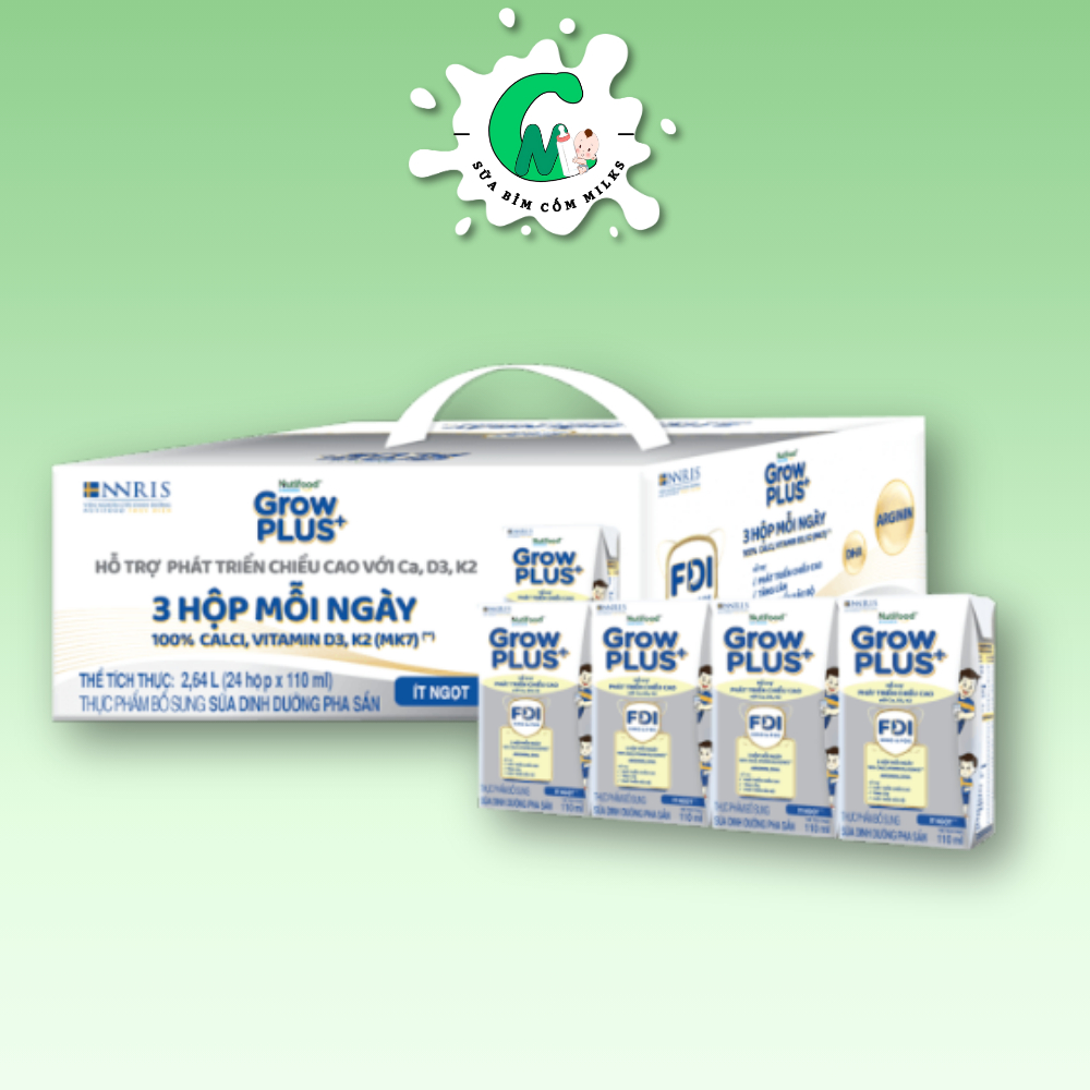 Thùng 24 Hộp Sữa Bột Pha Sẵn Nutifood Sweden GrowPLUS+ Cao lớn vượt ...