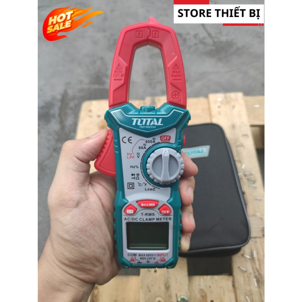 Ampe Kềm Đo Kỹ Thuật Số Cao Cấp DC/AC chính hãng TOTAL / TMT46004 ...